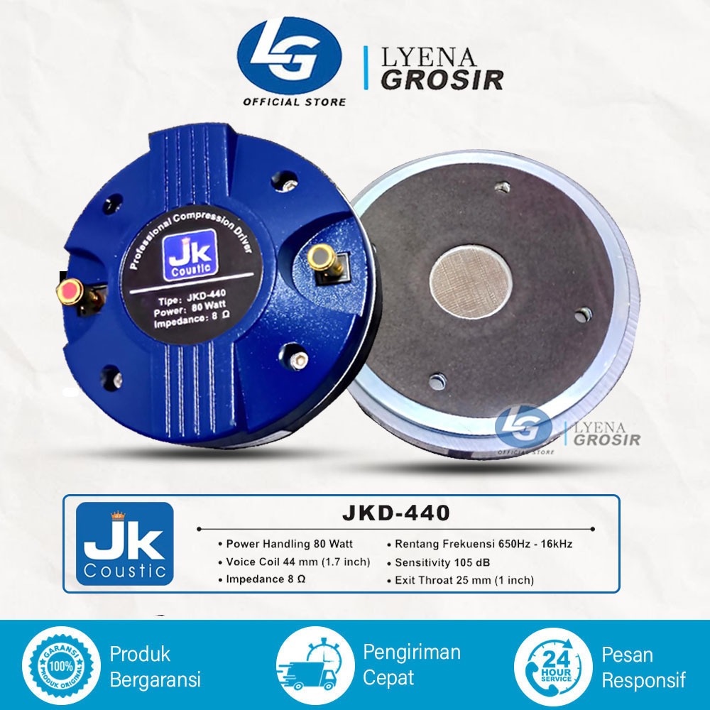 Jual Tweter Jk Coustic JKD-440 Driver Tweeter Speaker Original | Shopee ...