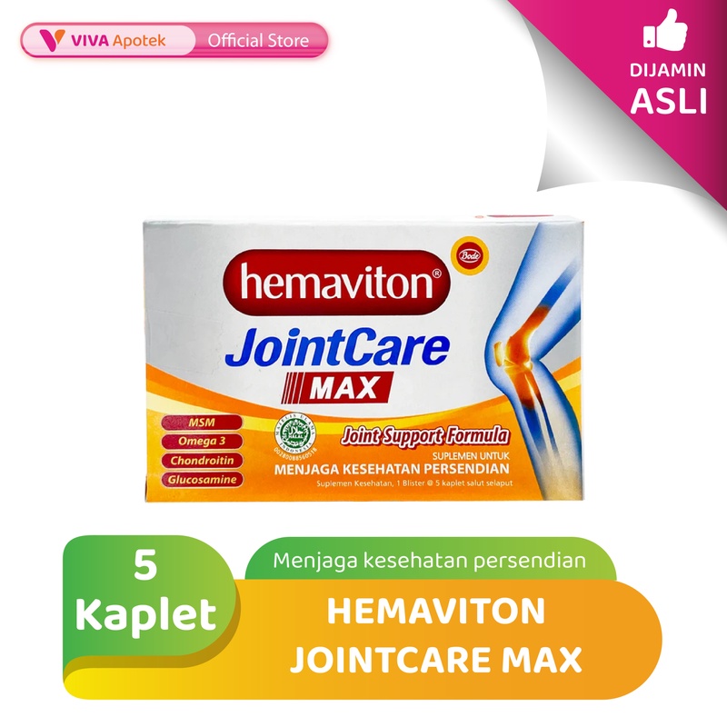 Jual Hemaviton Joint Care Max Menjaga Kesehatan Persendian (5 Kaplet ...