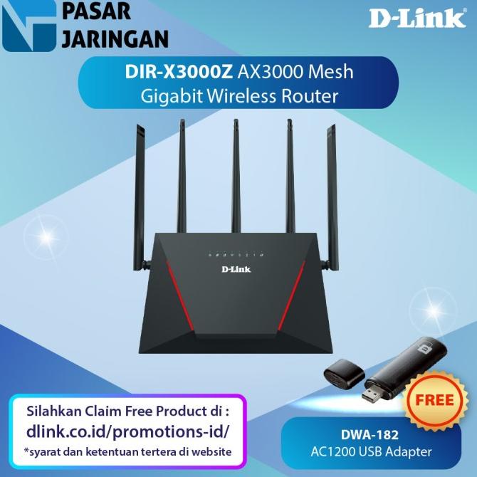 Jual Promo D-Link Dir-X3000Z Exo Ax3000 Mesh Gigabit Wifi 6 Smart Router | Shopee Indonesia