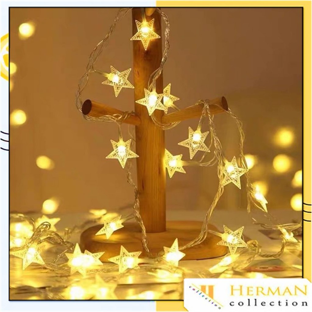 Jual HC Lampu Tumblr Natal Bentuk Bintang 8 Meter 42 Led Warna Warni ...