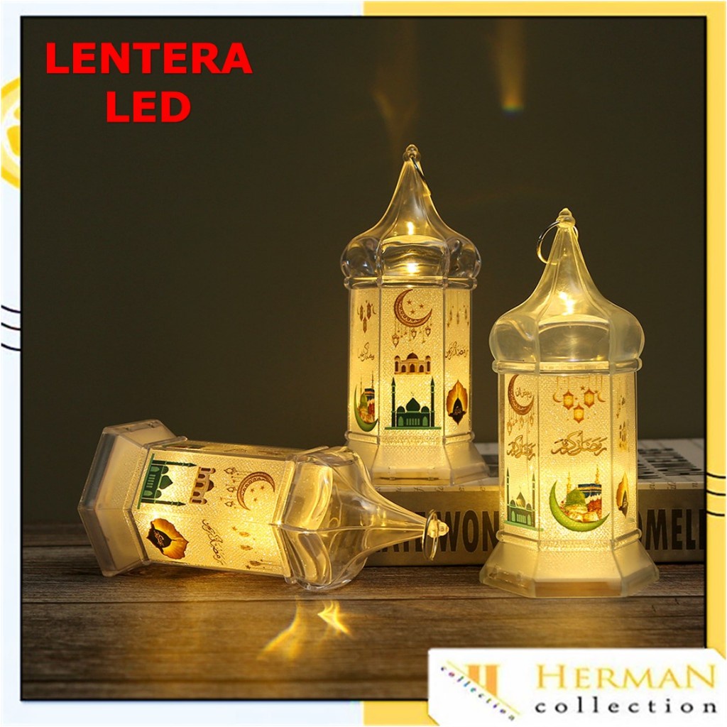 Jual HC Lampu Lentera Led Akrilik Transparant Bentuk Kubah Lebaran ...