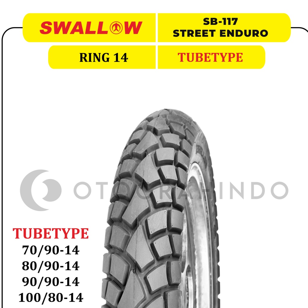 Jual Ban Luar Motor Swallow SB-117 Street Enduro 70/90 80/90 90/90 100/ ...