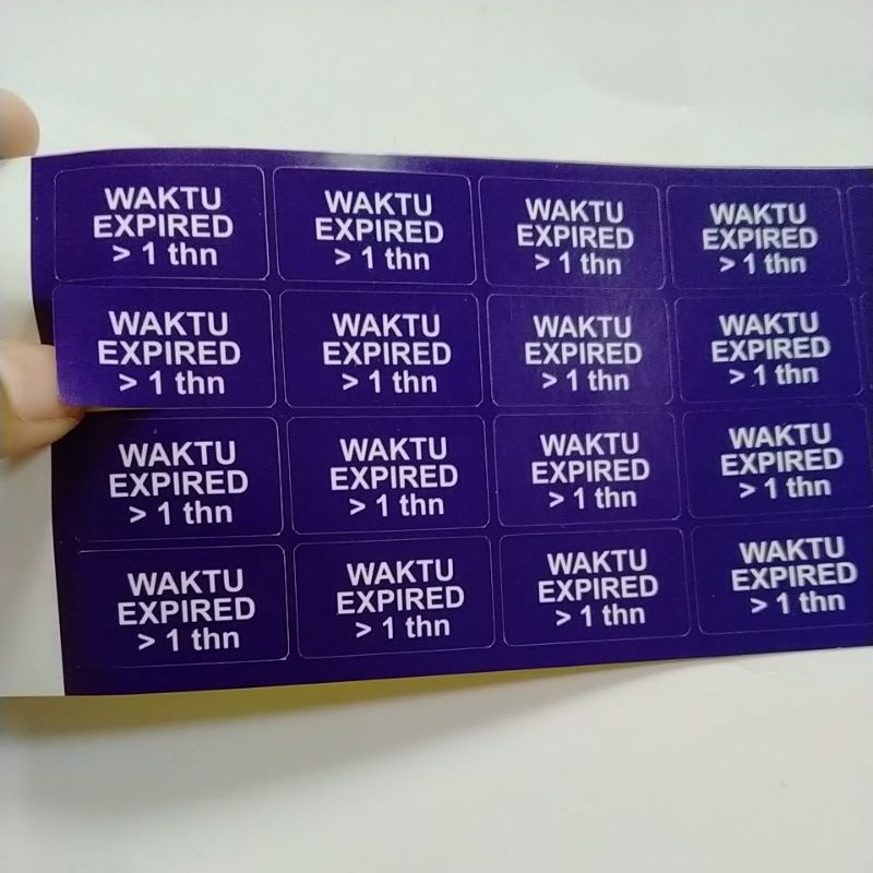 Jual stiker label waktu expired >1 tahun | Shopee Indonesia