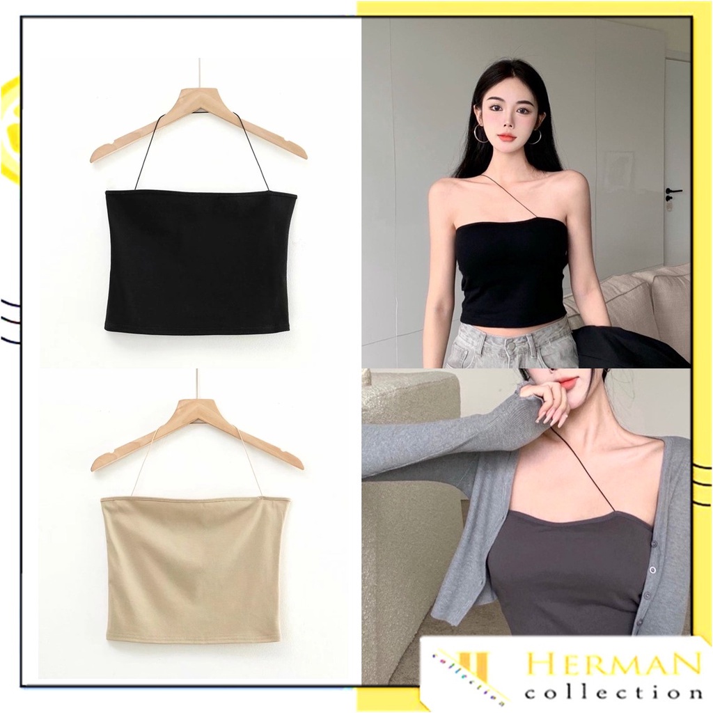 Jual HC Tanktop Bra Wanita Tali 6518 Spagetti Silang Tank Top Model ...