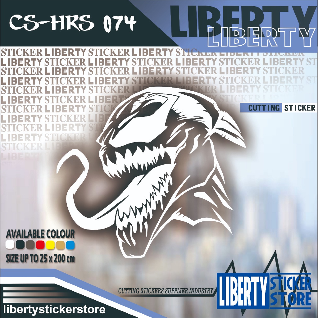 Jual MEDIUM Cutting Sticker Venom Side| Cutting Stiker Venom Side ...