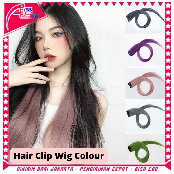 Jual AS Hair Clip Wig Colour Highlight Rambut Sambung Palsu Extension ...