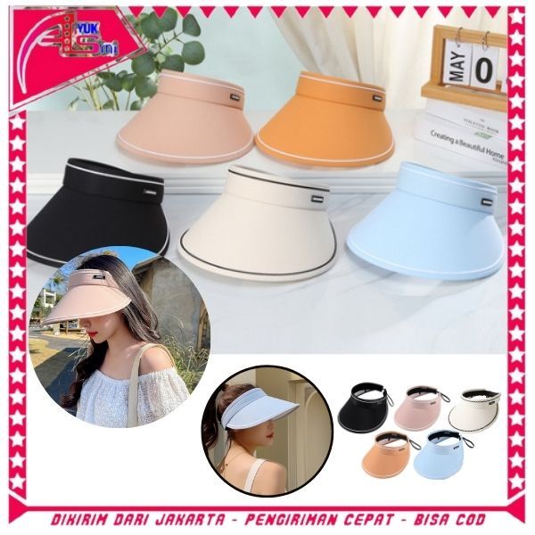 Jual AS Topi Visor Fashion Lipat Besar Musim Panas Topi Pantai Outdoor ...
