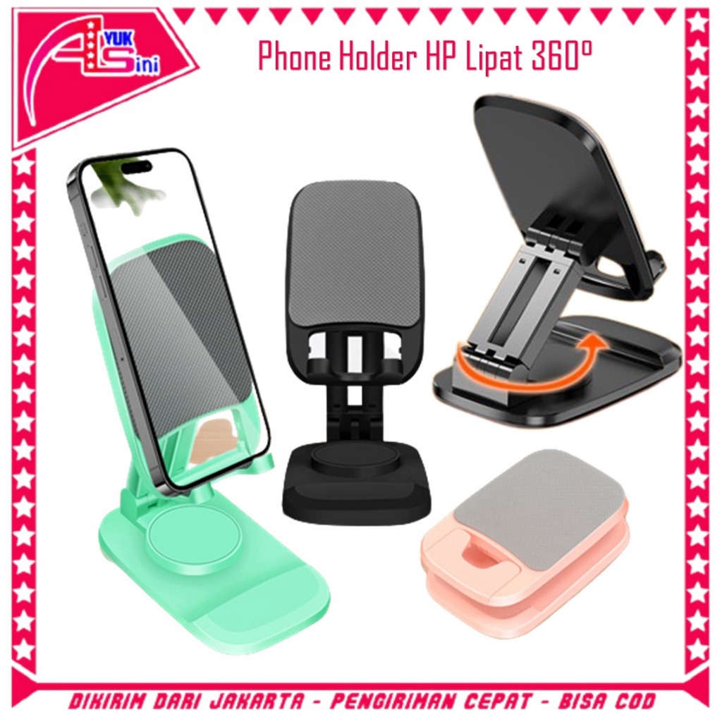 Jual AS Phone Holder HP Lipat 360° Universal Liftable Tablet Mobile ...