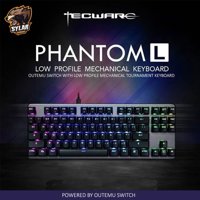 Jual Tecware Phantom L 87 TKL Low Profile Mechanical RGB | Shopee Indonesia
