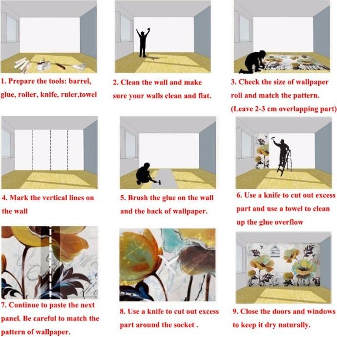Jual Cetak Wallpaper Dinding Kamar anak Laki Laki motif Roket di ...