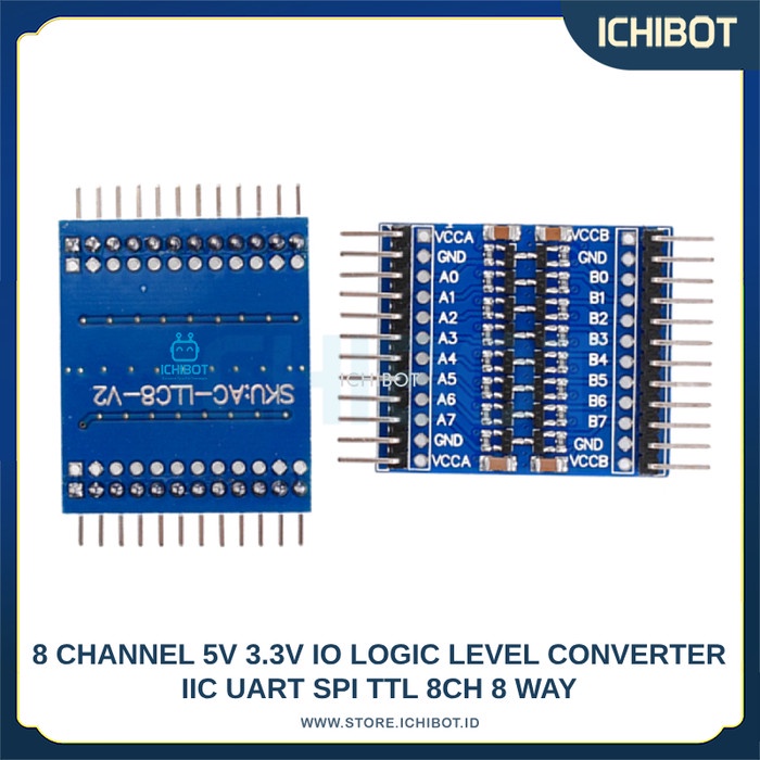Jual 8 Channel 5V 3.3V IO Logic Level Converter IIC UART SPI TTL 8ch 8 ... Jual 8 Channel 5V 3.3V IO Logic Level Converter IIC UART SPI TTL 8ch 8 ...