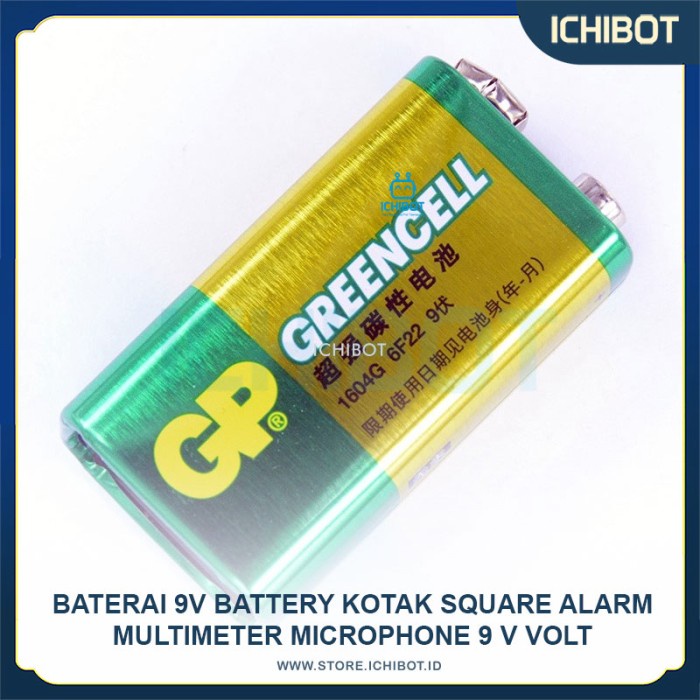 Jual Baterai 9V Battery Kotak Square Alarm Multimeter Microphone 9 V ...