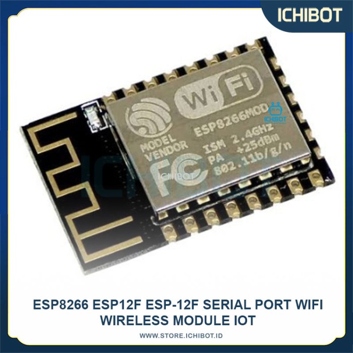 Jual ESP8266 ESP12F ESP-12F Chip Serial Port WIFI Wireless Module IoT | Shopee Indonesia
