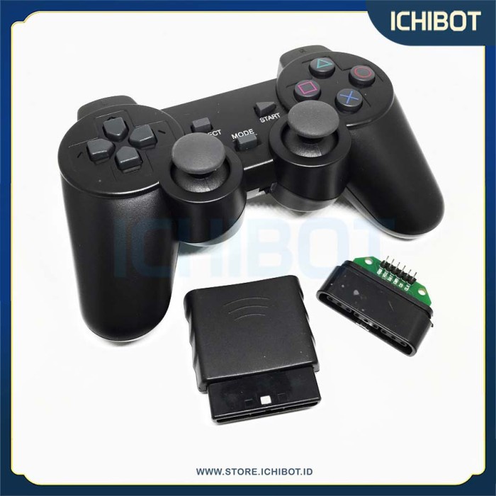 Jual PS2 Remote Control 2.4G Wireless Transmitter Receiver and Socket ...