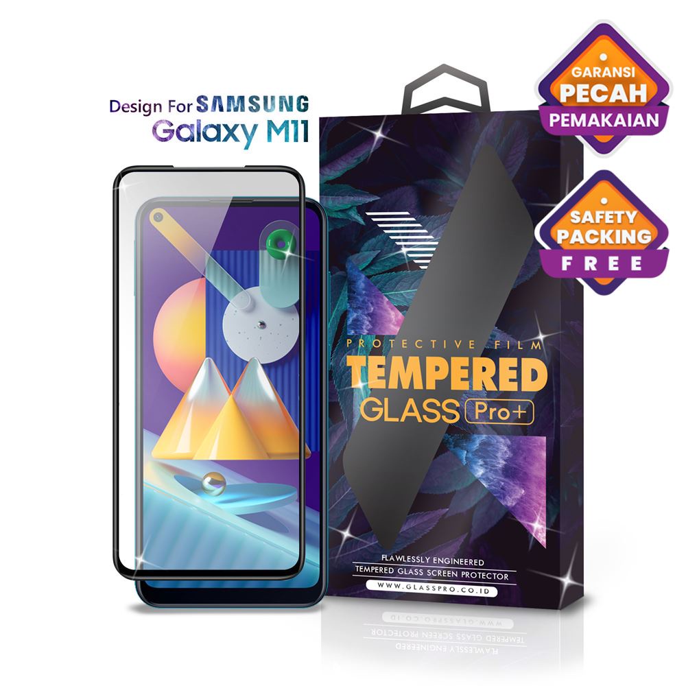 Jual Premium Tempered Glass for Samsung Galaxy M11 - Full Cover Anti ...