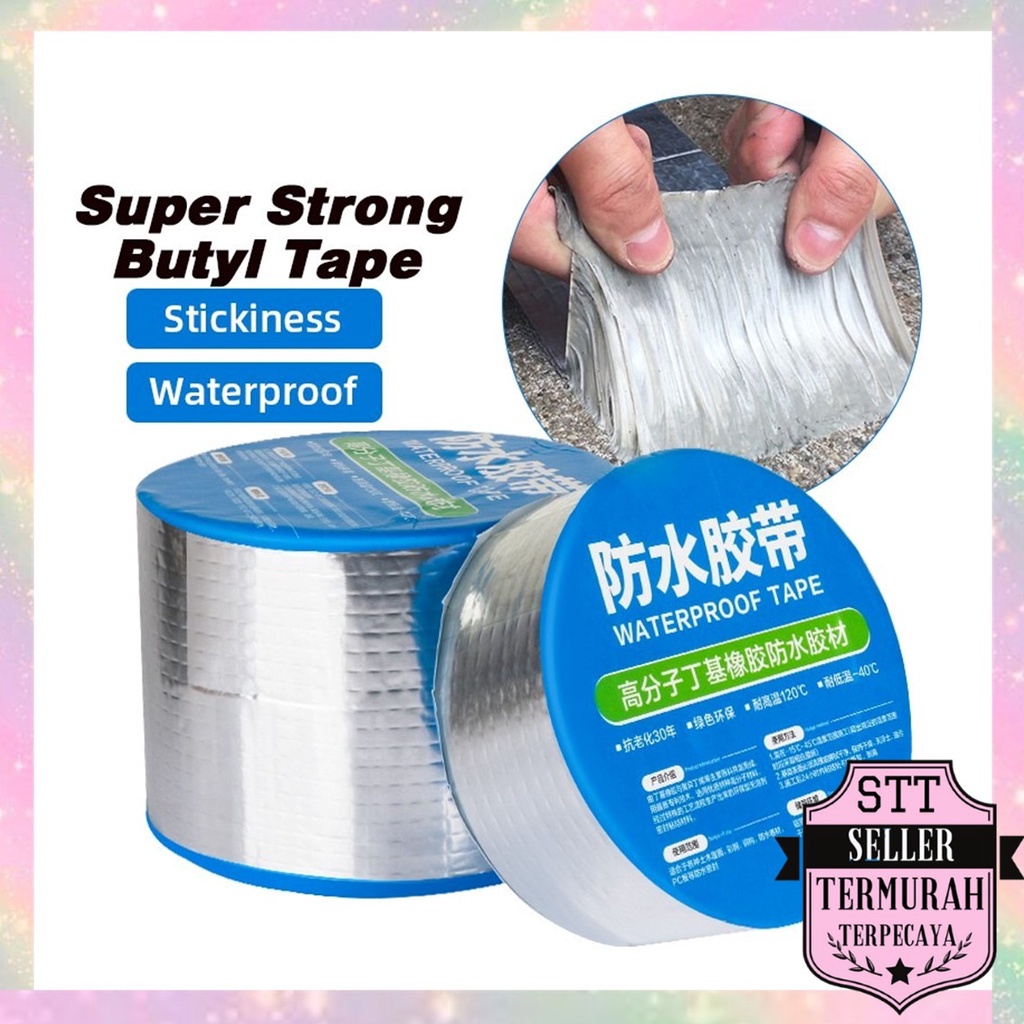 Jual STT Lakban Magic Tape Anti Bocor Aluminium Foil Butyl Rubber Waterproof Tape Lakban ...