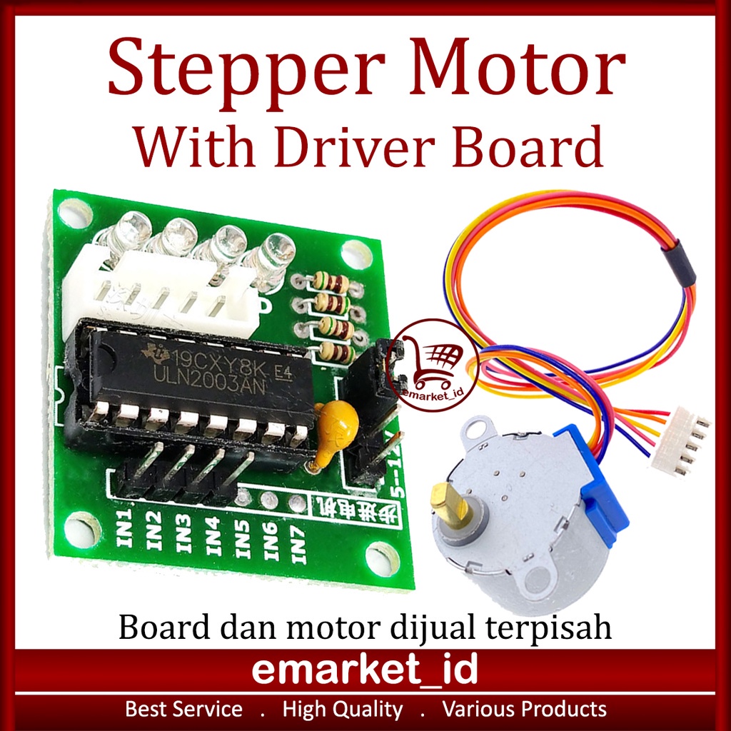 Jual Stepper Motor Uln2003 Driver Board Module 28byj 28 Byj 48 Uln 2003 Arduino Dc5v Shopee