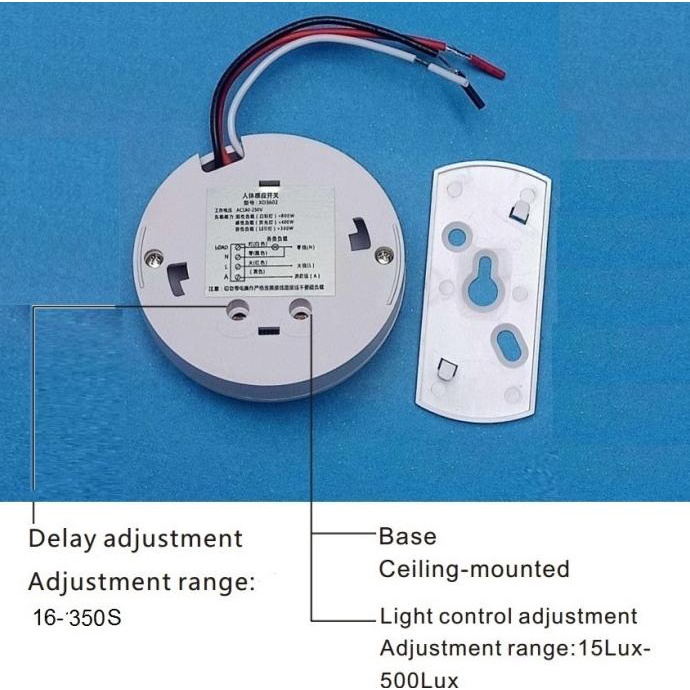 Jual Saklar Lampu Sensor Gerak Pir Switch Otomatis Motion Detector