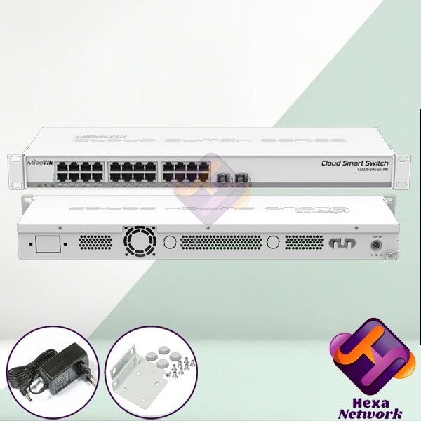 Jual MIKROTIK CSS 326 24G 2S+ RM CSS326-24G-2S+RM | Shopee Indonesia
