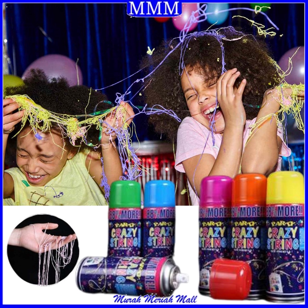 Jual MMM Semprotan Pesta String Spray Party Crazy String Semprotan ...