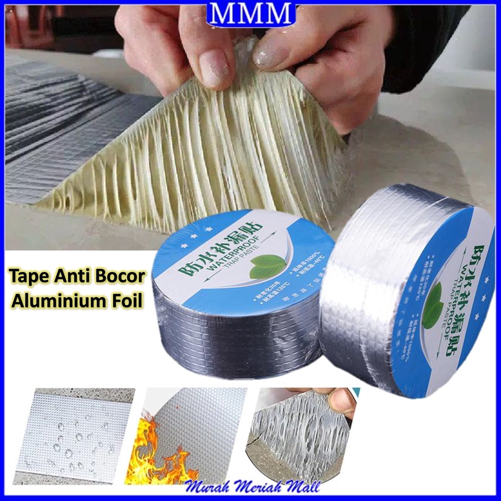 Jual MMM Tape Anti Bocor Magic Lakban Aluminium Foil Butyl Rubber Waterproof Tape Lakban ...