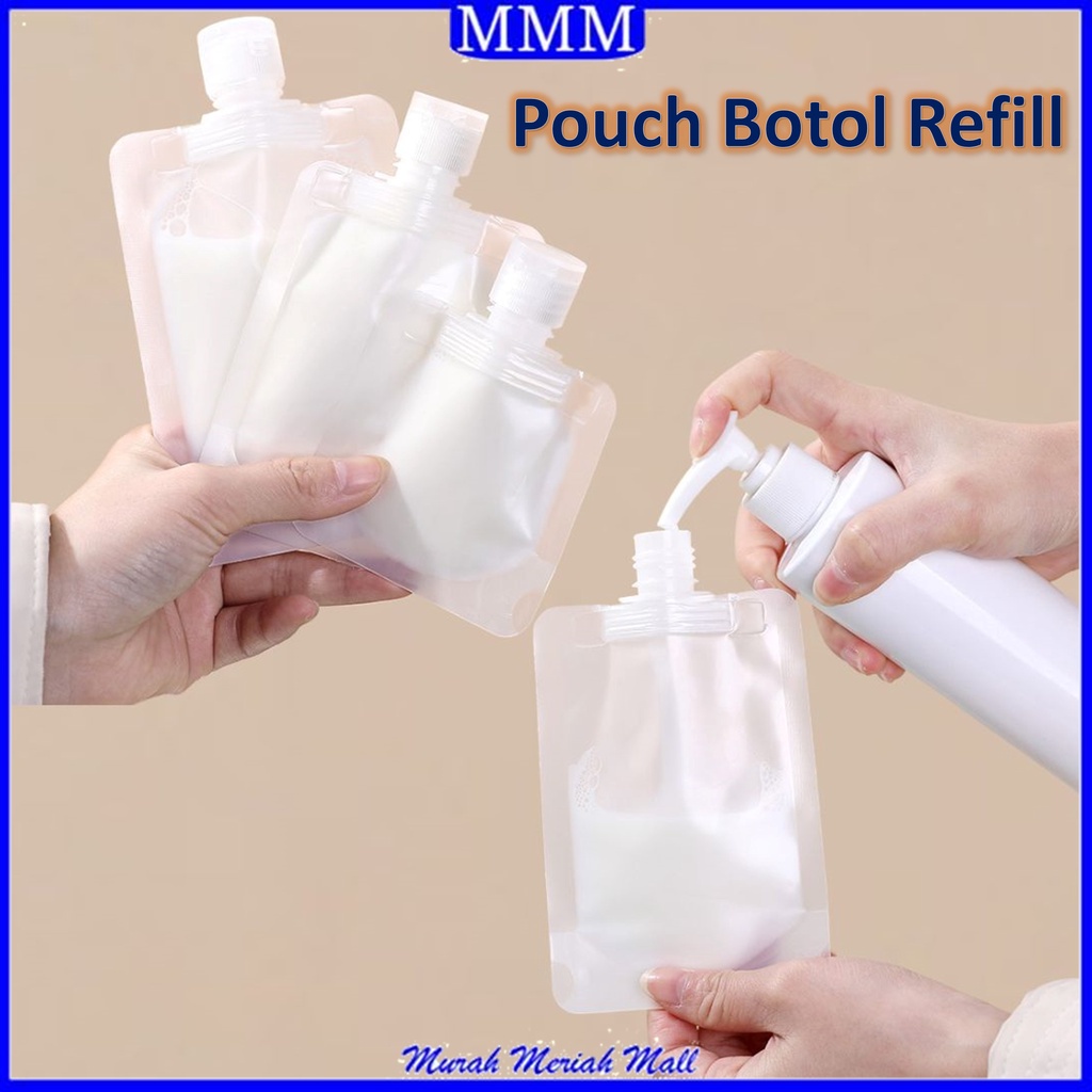 Jual MMM Travel Pouch Botol Refill Transparan Shower Gel Shampoo ...