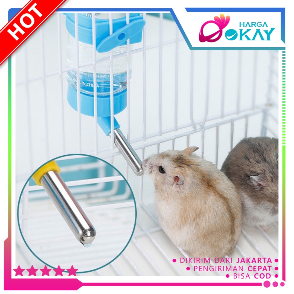 Jual HO Tempat Minum otomatis Botol Hamster Marmut Landak Botol minum ...