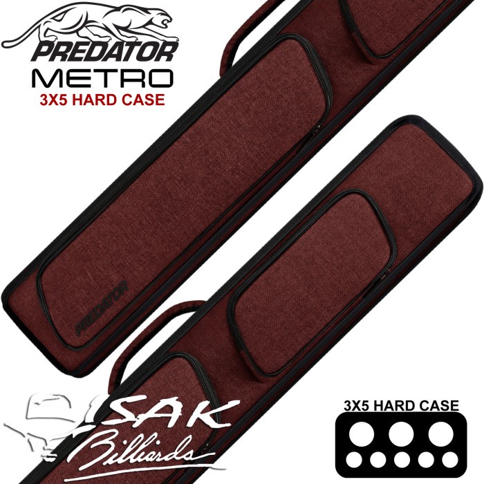 Jual Tas Stick Billiard - Predator Metro 3X5 Red Hard Case - Tas Stick ...