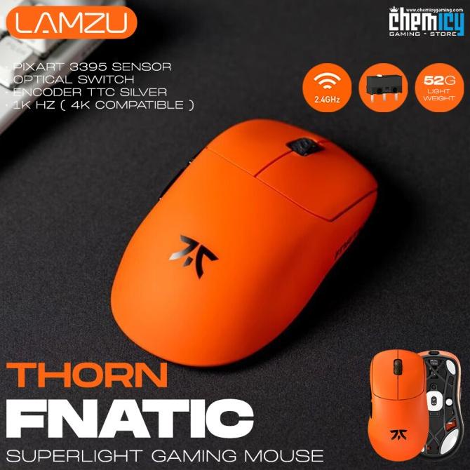 Jual LAMZU THORN FNATIC WIRELESS SUPERLIGHT GAMING MOUSE LIMITED ...