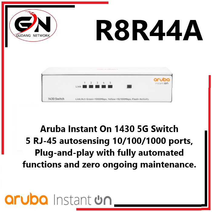 Jual R8R44A HPE Aruba Instant On 1430 5G Switch | Shopee Indonesia