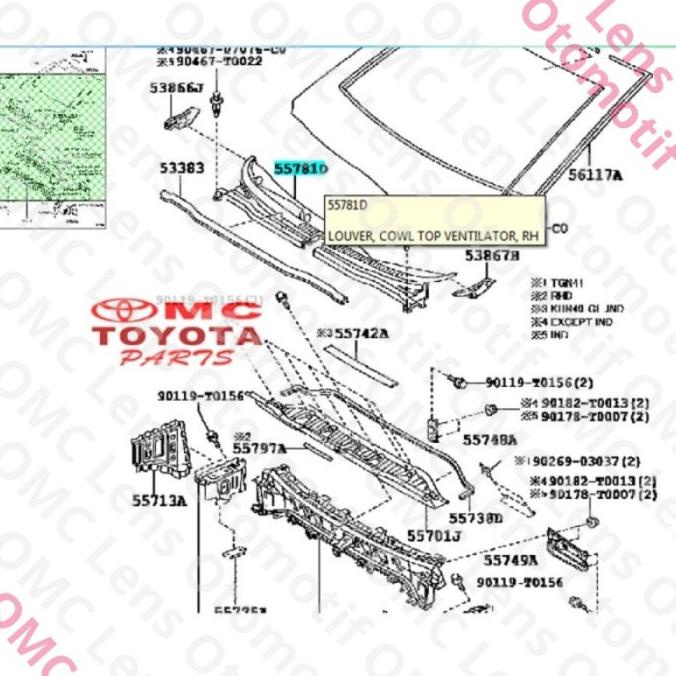 Jual (100% Original Em ) Louver Cowl Panel Panggangan Sate Kanan Kijang ...