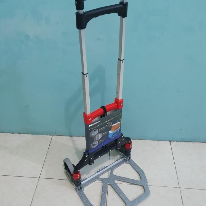 Jual Troli Lipat Krisbow Alumunium Troly 70Kg Foldable Trolley | Shopee ...