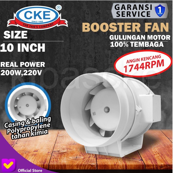 Jual INLINE FAN PP 10" INLINE DUCT FAN/HYDROPONIC FAN/MIXED FLOW ...