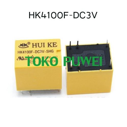Jual Relay 3v DC 6 Pins 6pin HK4100F DC3V HK4100F-DC3V HK4100F-DC3V-SHG ...