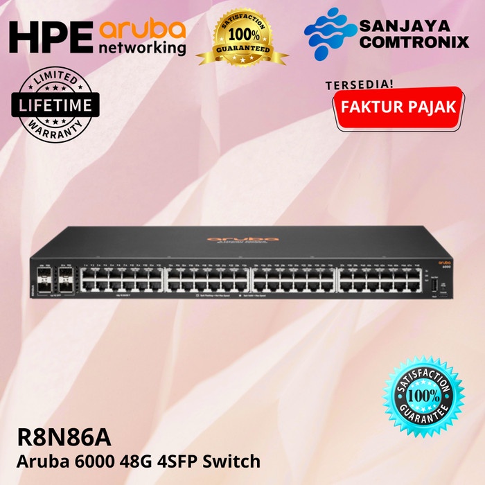Jual HPE R8N86A Aruba 6000 48G 4SFP Switch | Shopee Indonesia