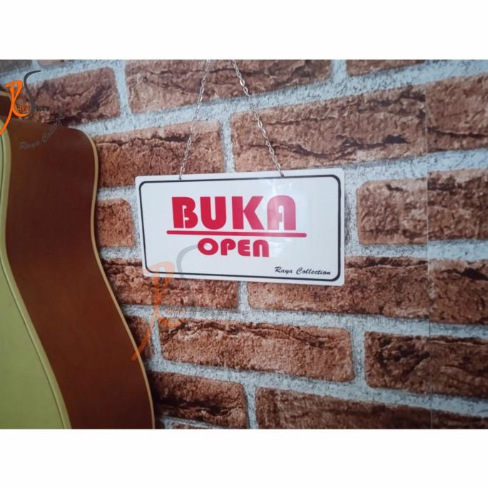Jual Trend - TULISAN ACRYLIC BUKA OPEN TUTUP CLOSE UKURAN 20X10CM ...