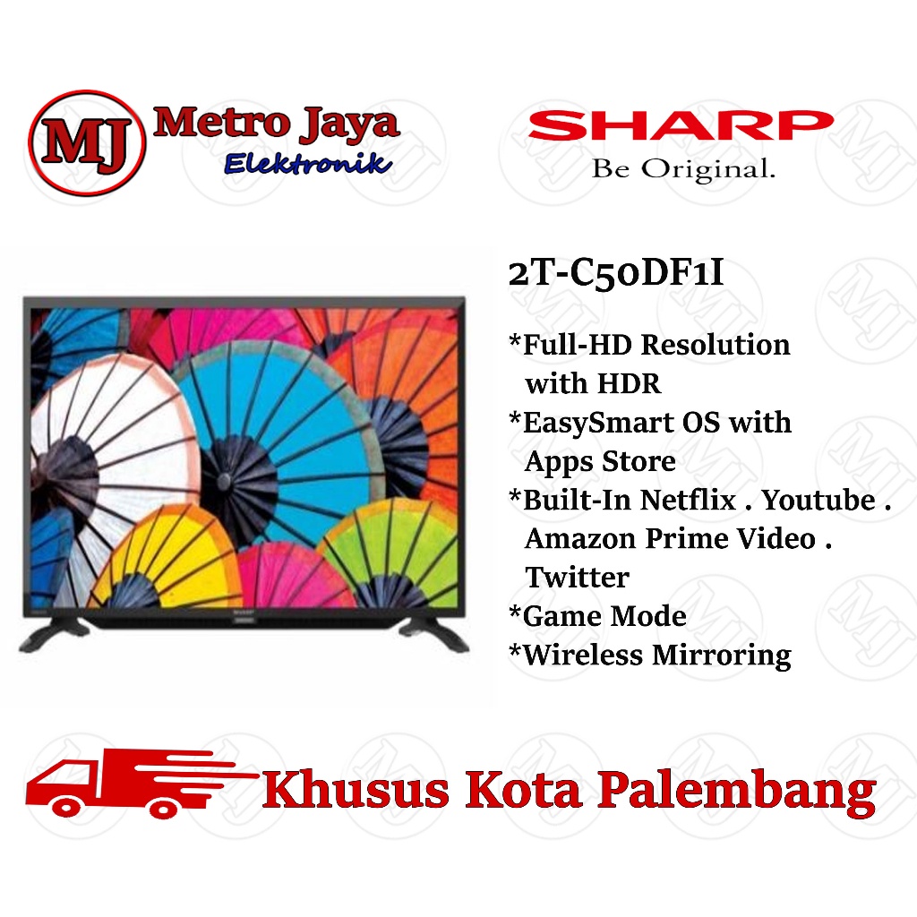 Jual LED TV Sharp 50 Inch 2T-C50DF1i / 50DF1 Smart TV Full HD | Shopee Indonesia