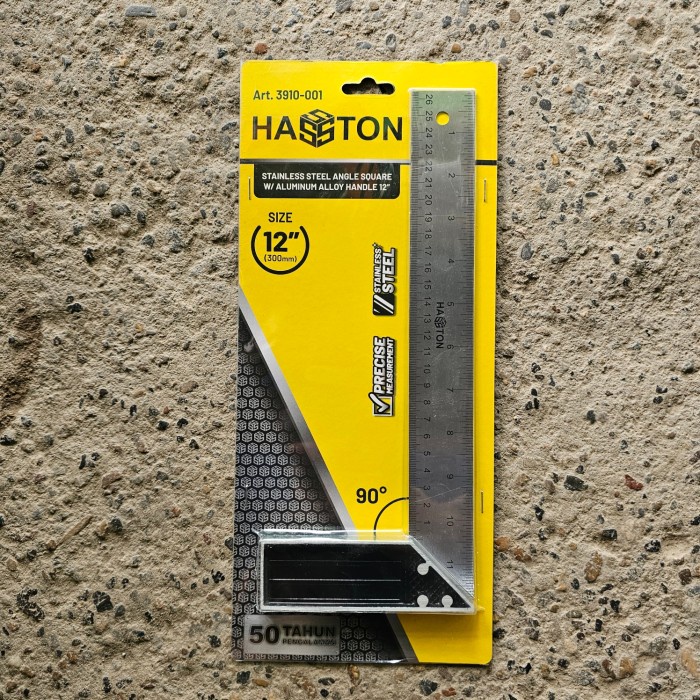 Jual Mistar siku besi / siku tukang / siku sudut HASSTON | Shopee Indonesia