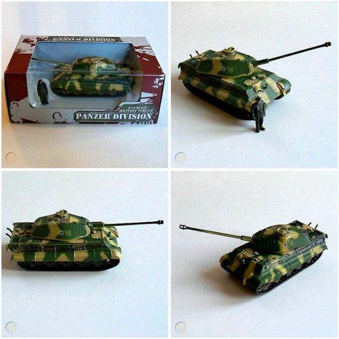 Jual Aoshima 1-72 Panzer Division German KING TIGER PORSCHE Tank WW2 ...