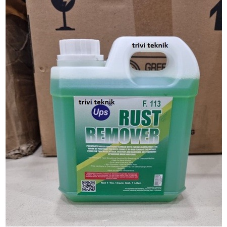 Jual Promo Rust Remover Ups F113,Cairan Pembersih Penghilang Karat F 113 Liter | Shopee Indonesia