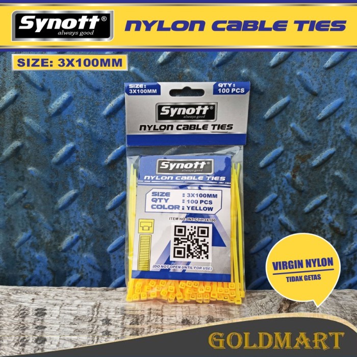 Jual Kabel Ties 100pcs 3 x 100mm / Synott Nylon Kabel Tie | Shopee ...