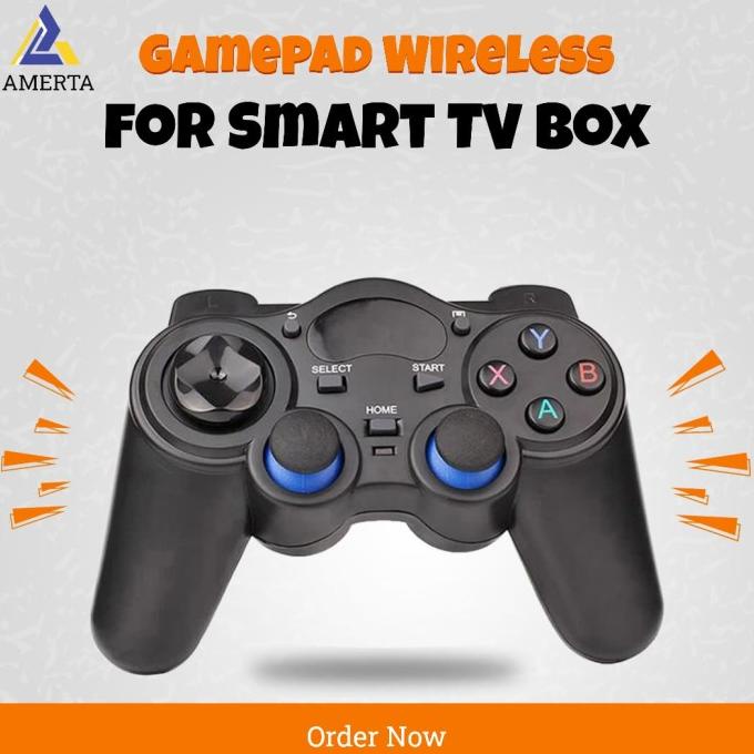 Jual Gamepad Wireless 2.4Ghz Untuk Smart Tv Box Black | Shopee Indonesia