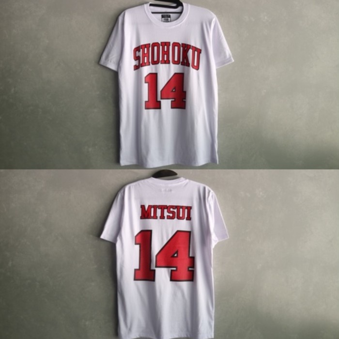 Jual JERSEY BASKET NBA SLAM DUNK ANIME TEAM SHOHOKU #14 MITSUI | Shopee ...