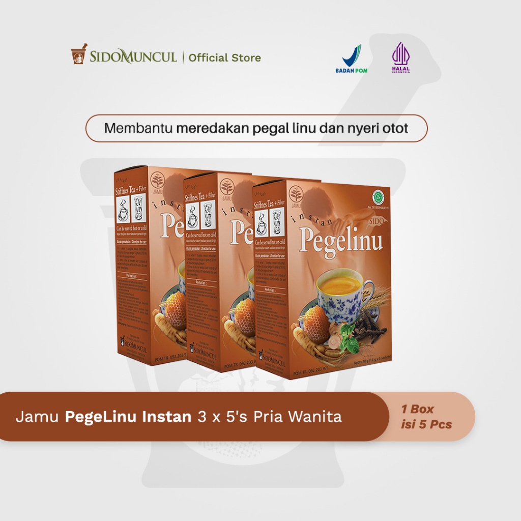 Jual Jamu Pegal Linu Instan 3x5's Pria Wanita - Nyeri Otot Tulang ...