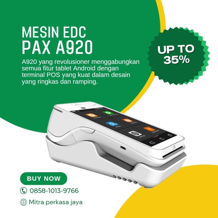Jual EDC MINI ATM PAX A920 MESIN POS KASIR ANDROID | Shopee Indonesia