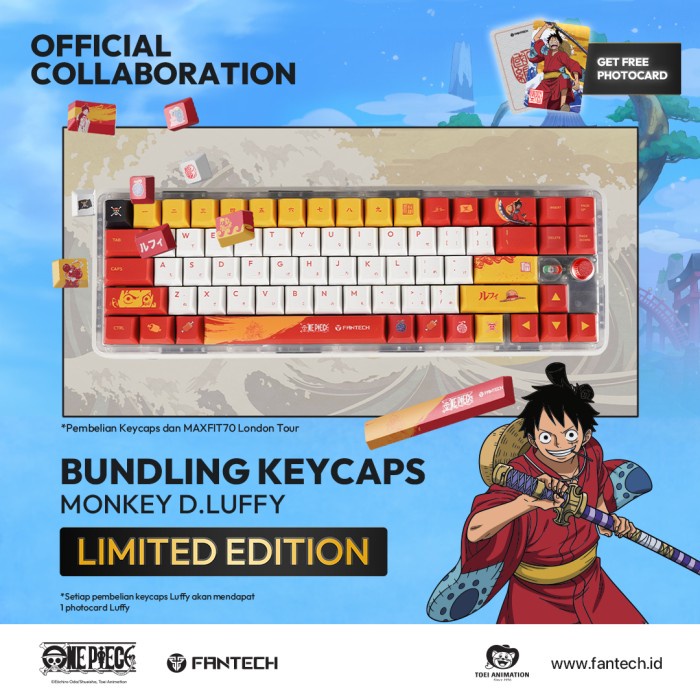 Jual Fantech One Piece Keyboard MAXFIT70 Mechanical Bundling Keycaps ...