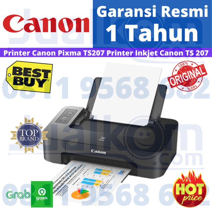 Jual Printer Canon TS207 Canon Pixma TS 207 Resmi | Shopee Indonesia