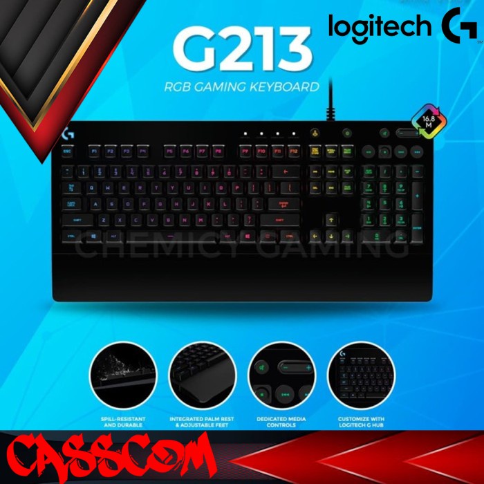 Jual Logitech G213 Prodigy Gaming Keyboard | Shopee Indonesia