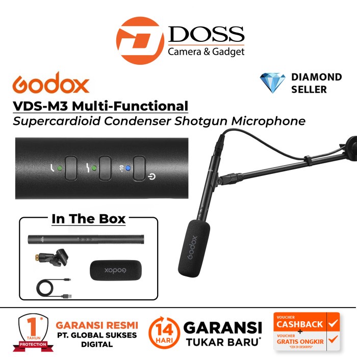 Jual VDS-M3 Multi-Functional Superdioid Condenser Shot | Shopee Indonesia