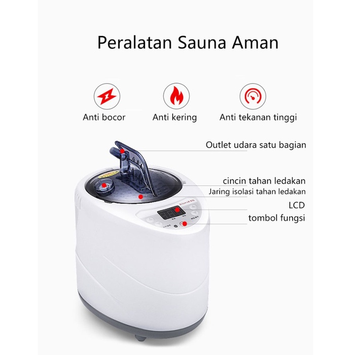 Jual kotak sauna / Portable Steam Sauna Alat / Alat Spa /Alat Mandi Uap ...